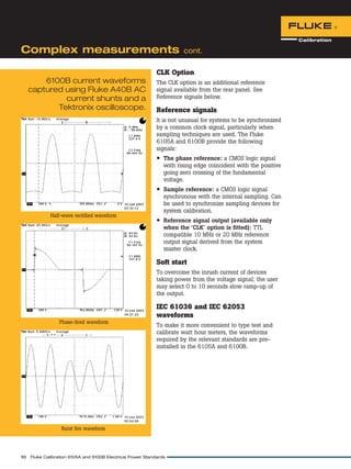 Datasheet Fluke Electrical Power Standard. Hubungi PT. Siwali Swantika ...