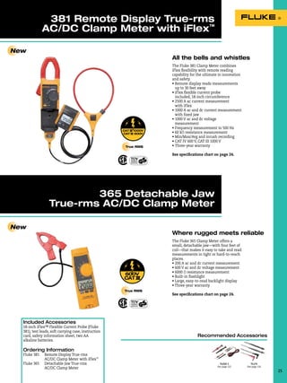Fluke Electrical Measurement Testing Tools Catalog 2012 2013 in ...