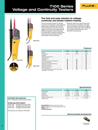 Fluke Electrical Measurement Testing Tools Catalog 2012 2013 in ...