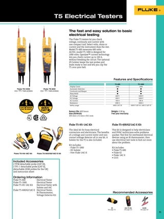 Fluke Electrical Measurement Testing Tools Catalog 2012 2013 in ...