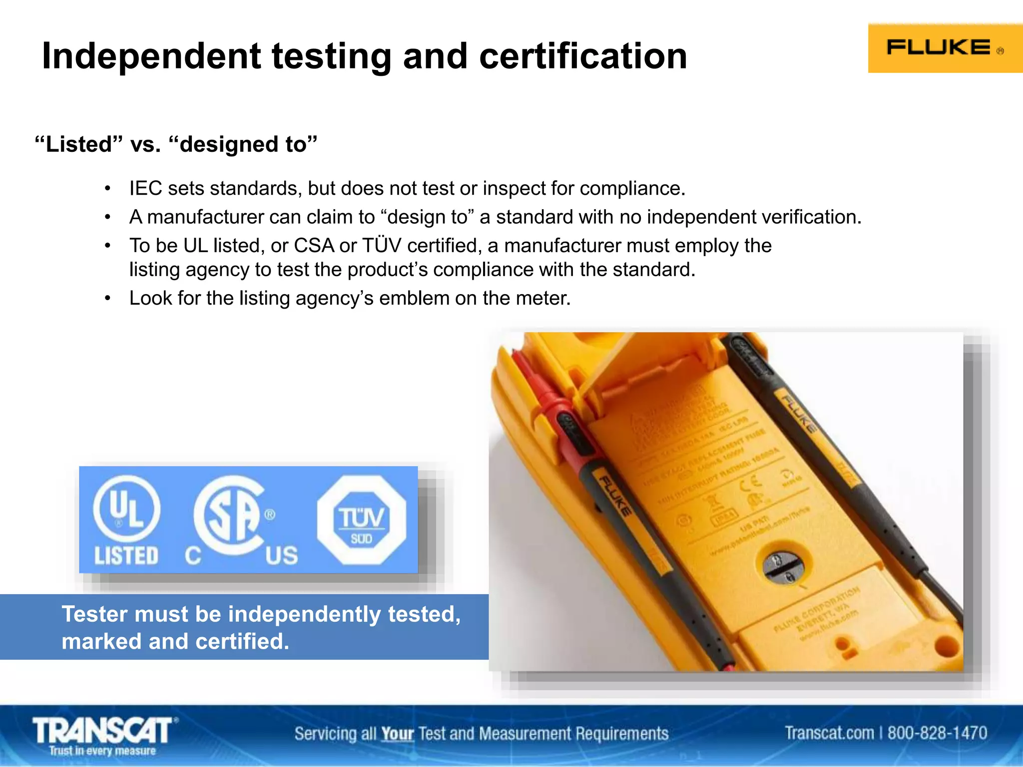 Fluke Electrical Safety Seminar Slides | PPTX