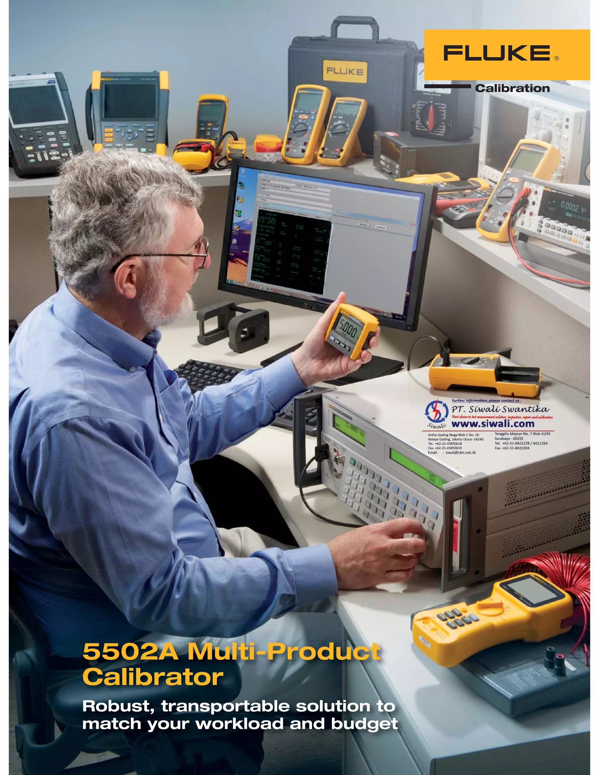 Datasheet Fluke 5502A. Hubungi PT. Siwali Swantika 021-45850618 | PDF