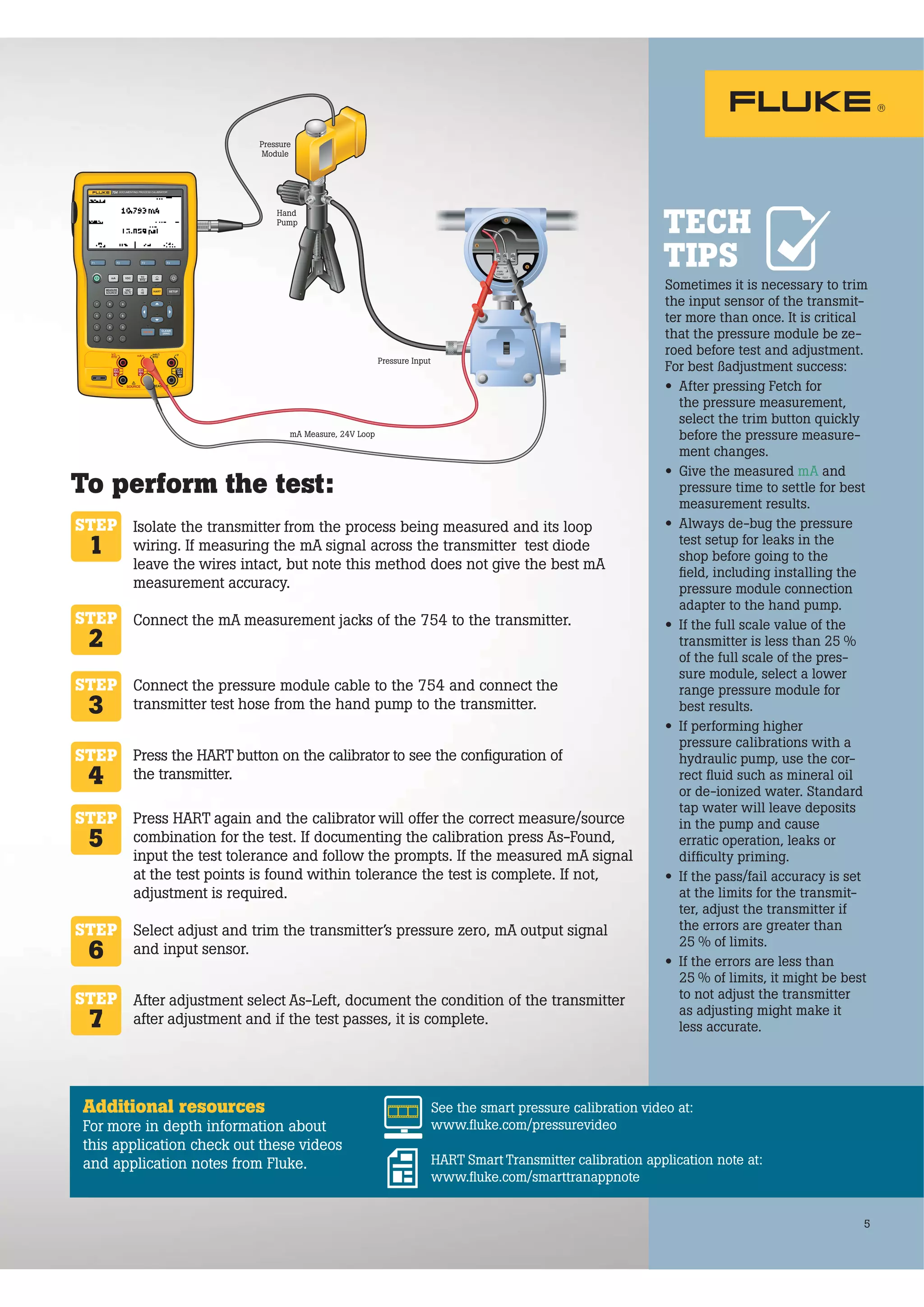 Fluke Catalog | Pressure Calibration Application and Solutions | PDF