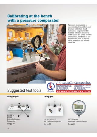 Fluke Catalog | Pressure Calibration Application and Solutions | PDF