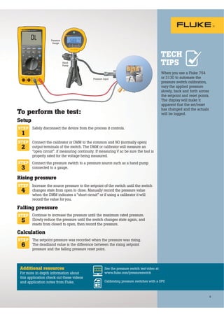 Fluke Catalog | Pressure Calibration Application and Solutions | PDF