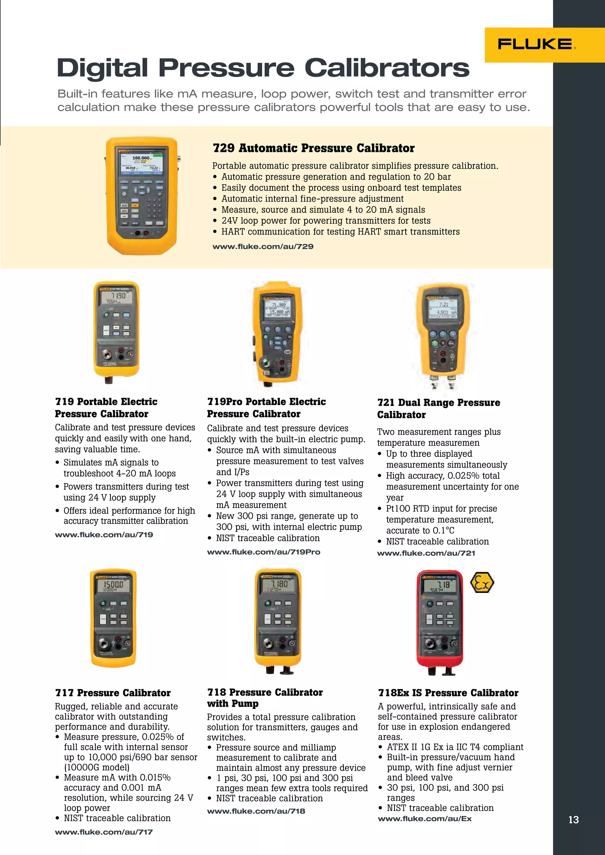 Fluke Process Calibration Tools Catalog | PDF | Technology & Computing