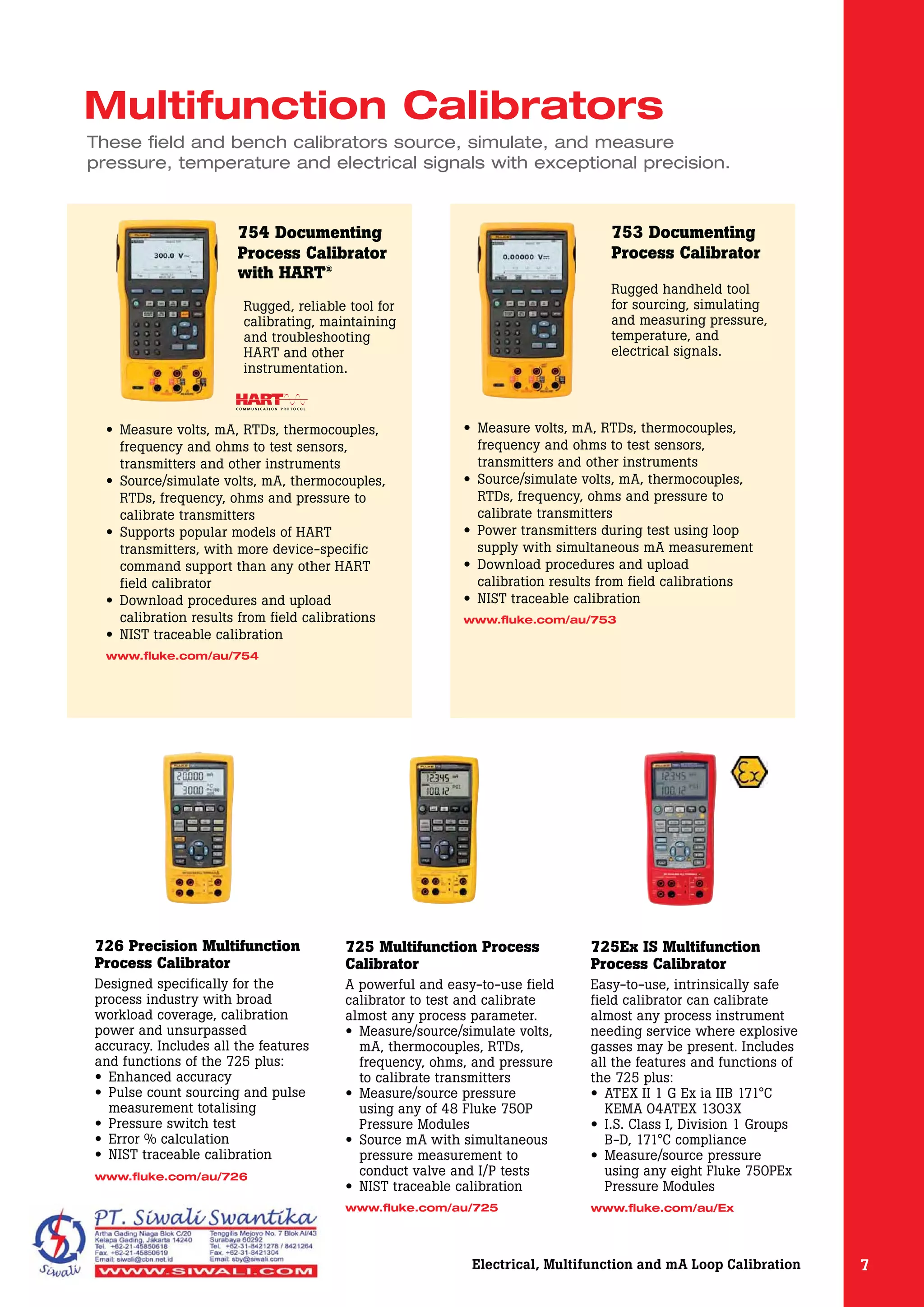 Fluke Process Calibration Tools Catalog | PDF | Technology & Computing