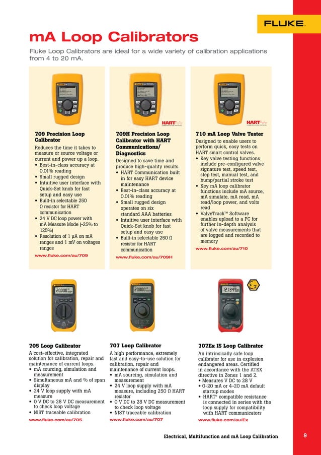 Fluke Process Calibration Tools Catalog | PDF | Technology & Computing