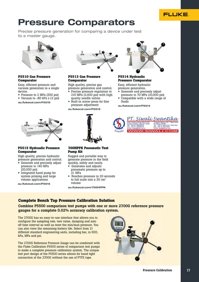 Fluke Process Calibration Tools Catalog | PDF | Technology & Computing