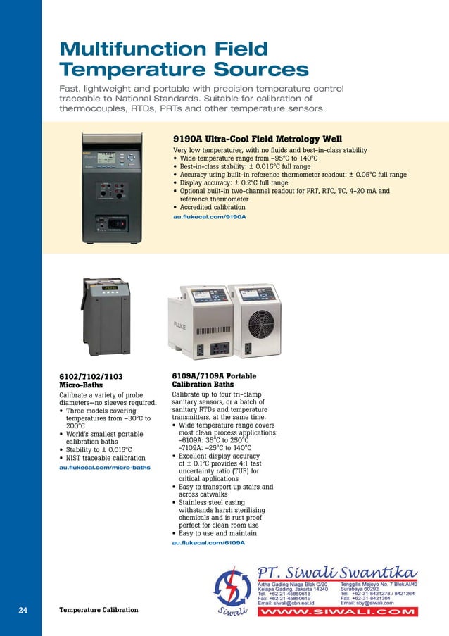 Fluke Process Calibration Tools Catalog | PDF | Technology & Computing