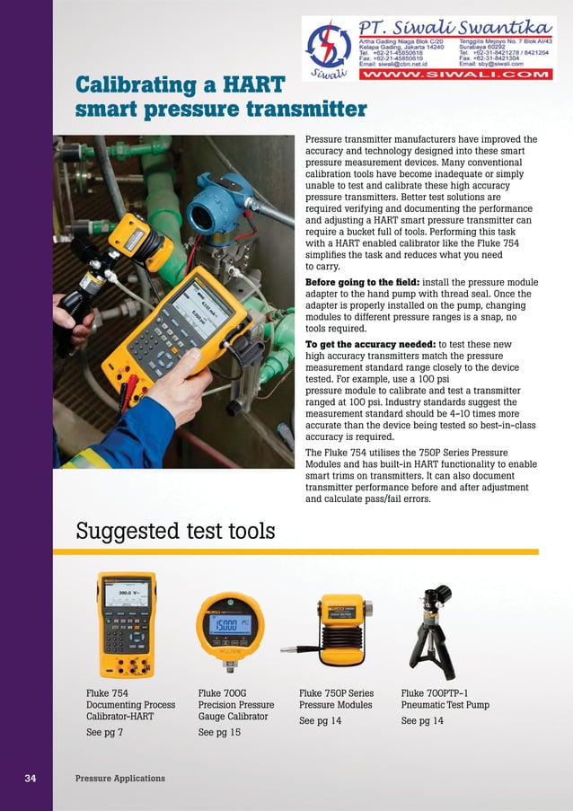 Fluke Process Calibration Tools Catalog | PDF | Technology & Computing