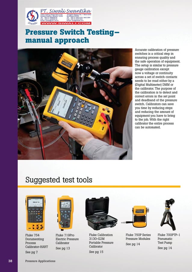 Fluke Process Calibration Tools Catalog | PDF | Technology & Computing