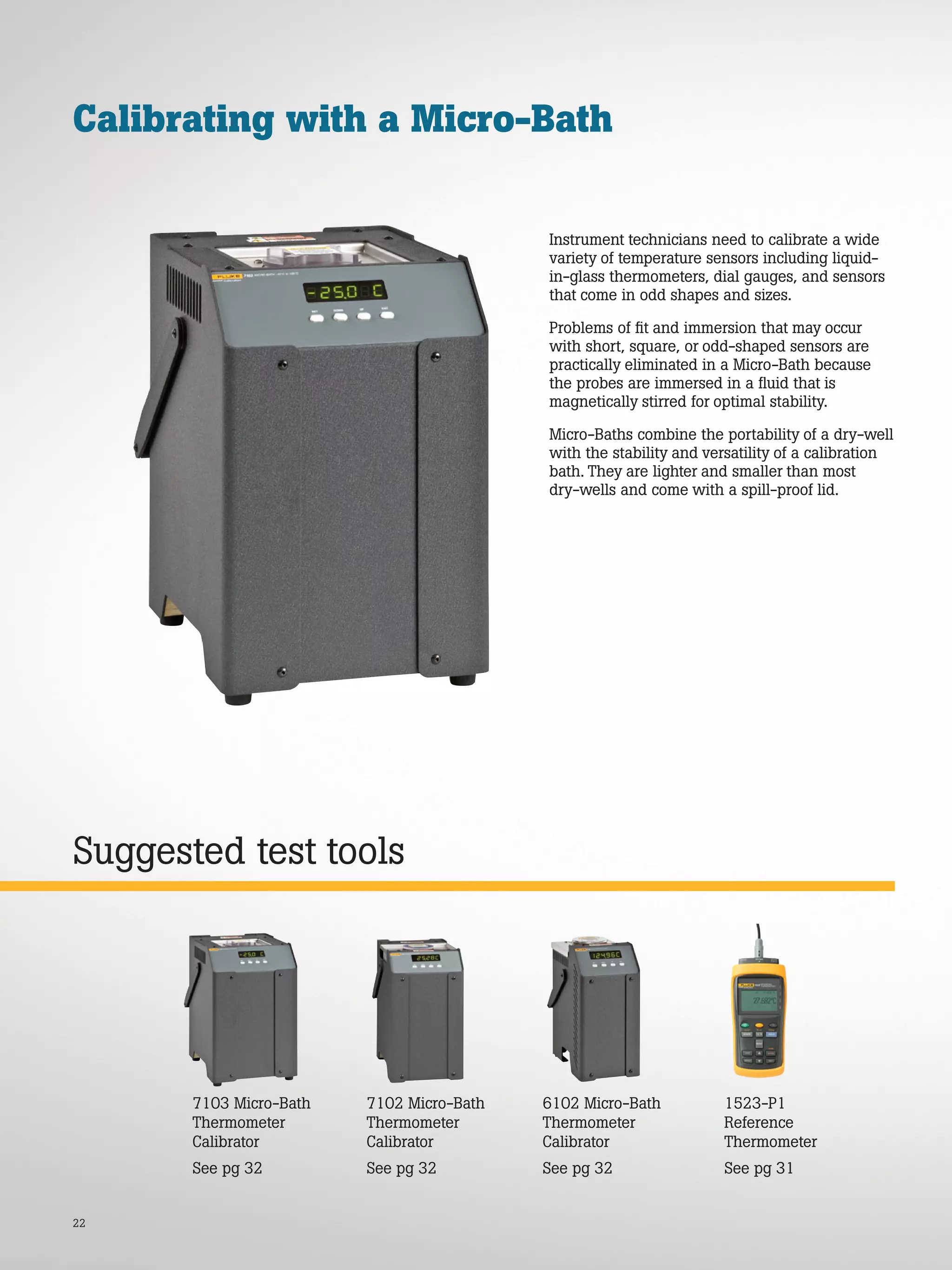 Fluke Temperature Calibration Catalog | PDF | Physics | Science