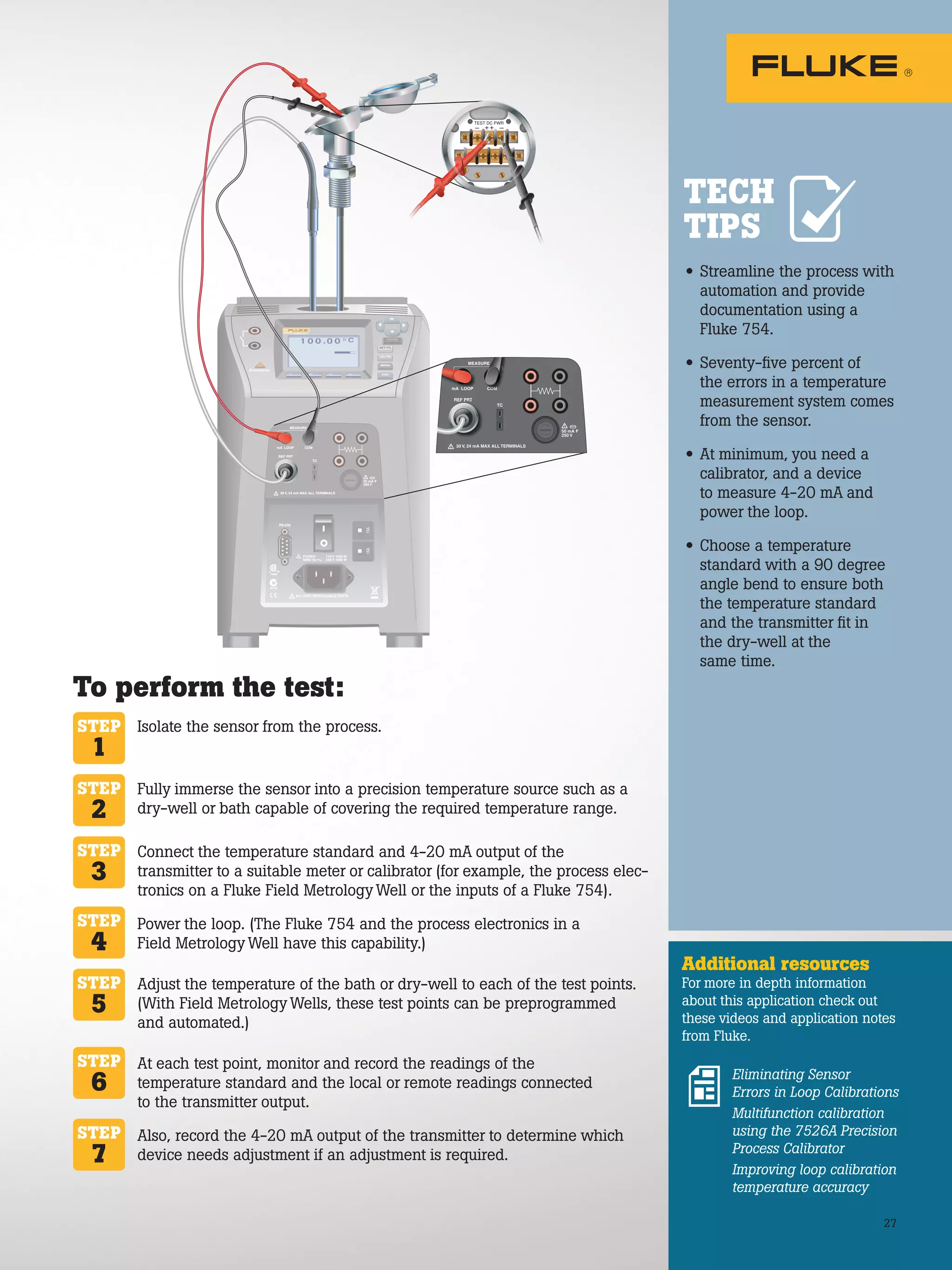 Fluke Temperature Calibration Catalog | PDF | Physics | Science