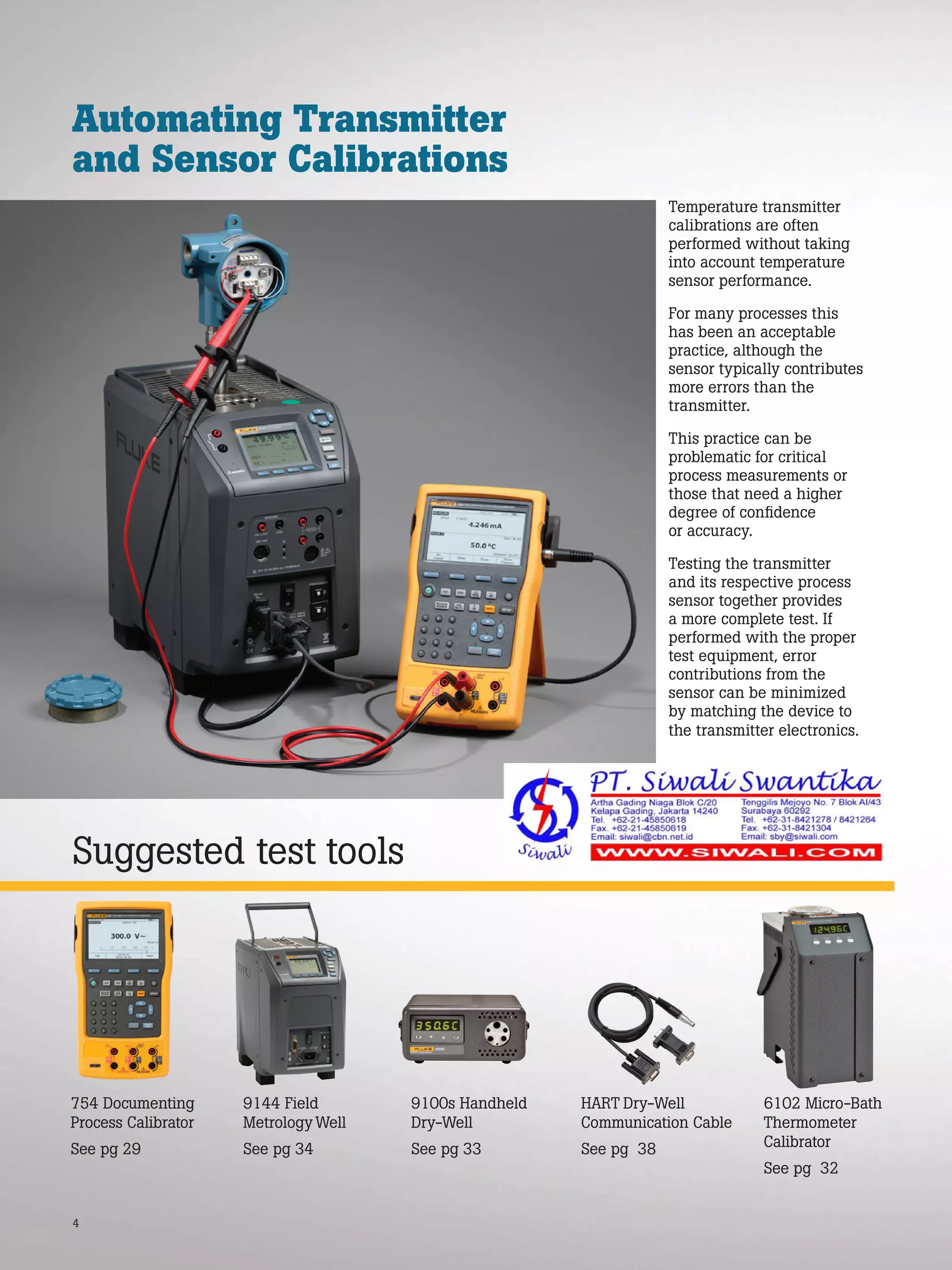 Fluke Temperature Calibration Catalog | PDF | Physics | Science