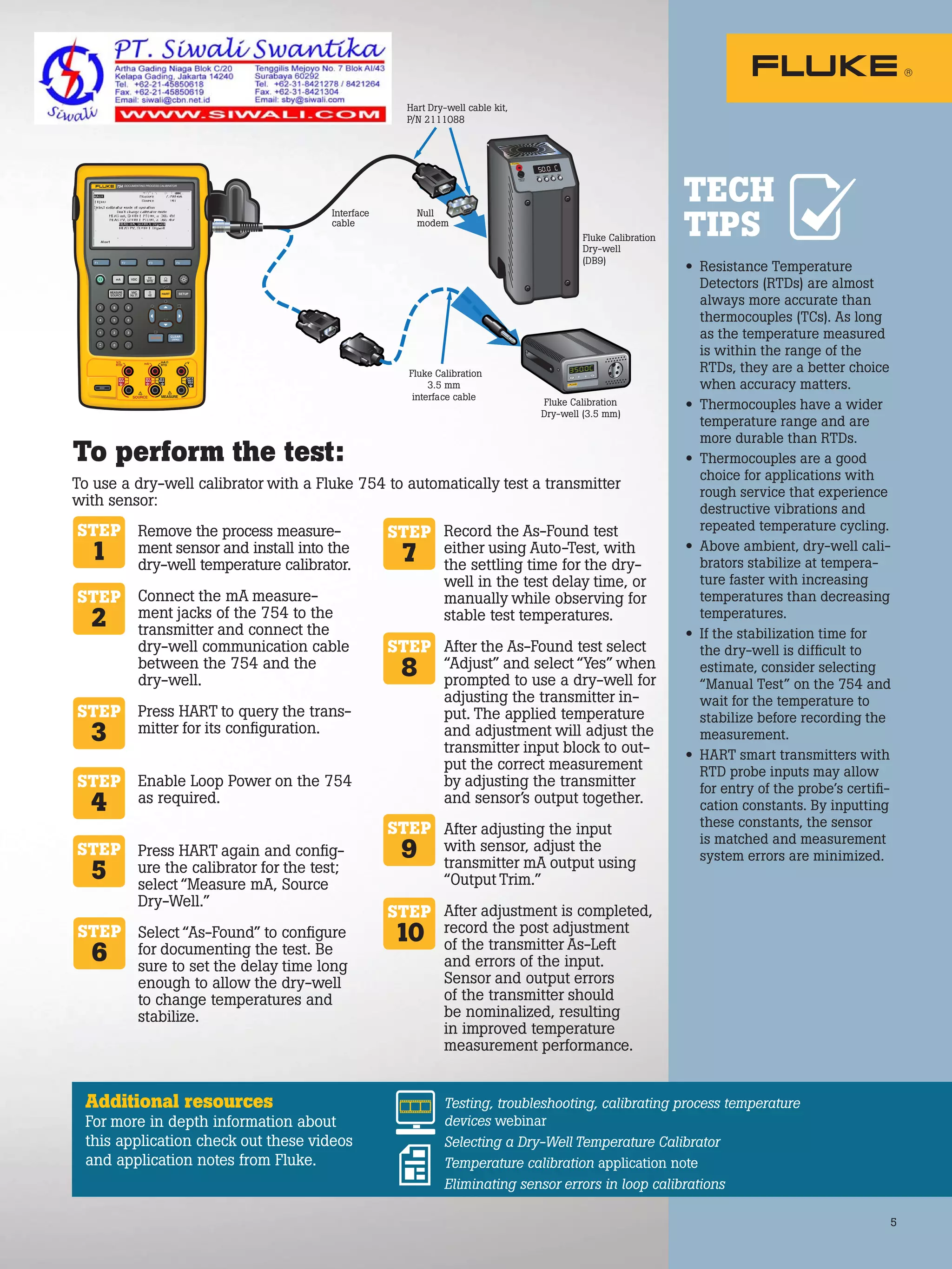 Fluke Temperature Calibration Catalog | PDF | Physics | Science