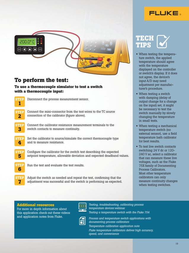 Fluke Temperature Calibration Catalog | PDF | Physics | Science
