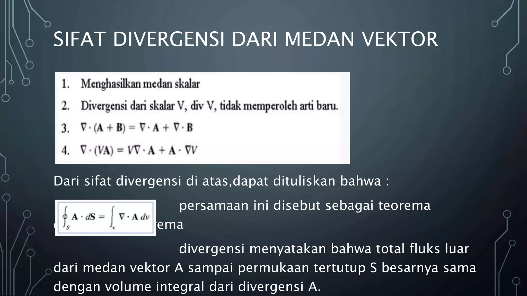 Fluks listrik, hukum gauss, dan teorema divergensi. | PPTX