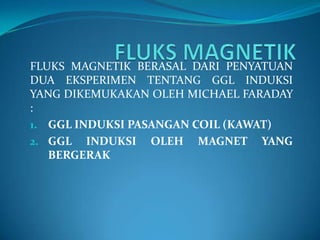 Fluks magnetik | PPTX
