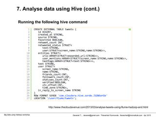 Analyse Tweets using Flume, Hadoop and Hive | PDF | Cloud Computing | Internet