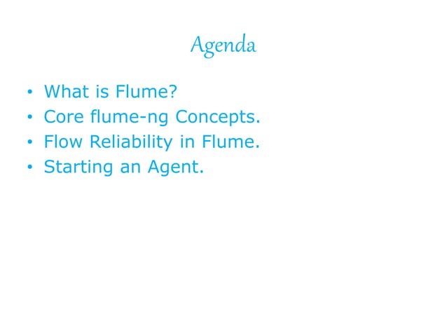 Flume basic | PPT