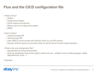 Fluo CICD OpenStack Summit | PPTX | Web Development | Internet