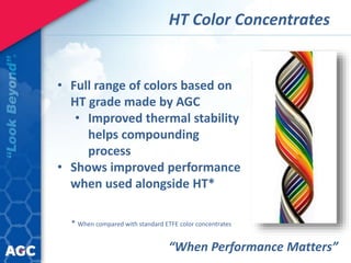 Fluon ETFE C88AXMP-HT with Improved Stress Crack Resistance and Thermal ...