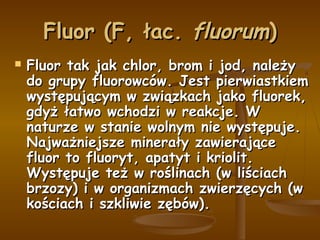 Fluor | PPT