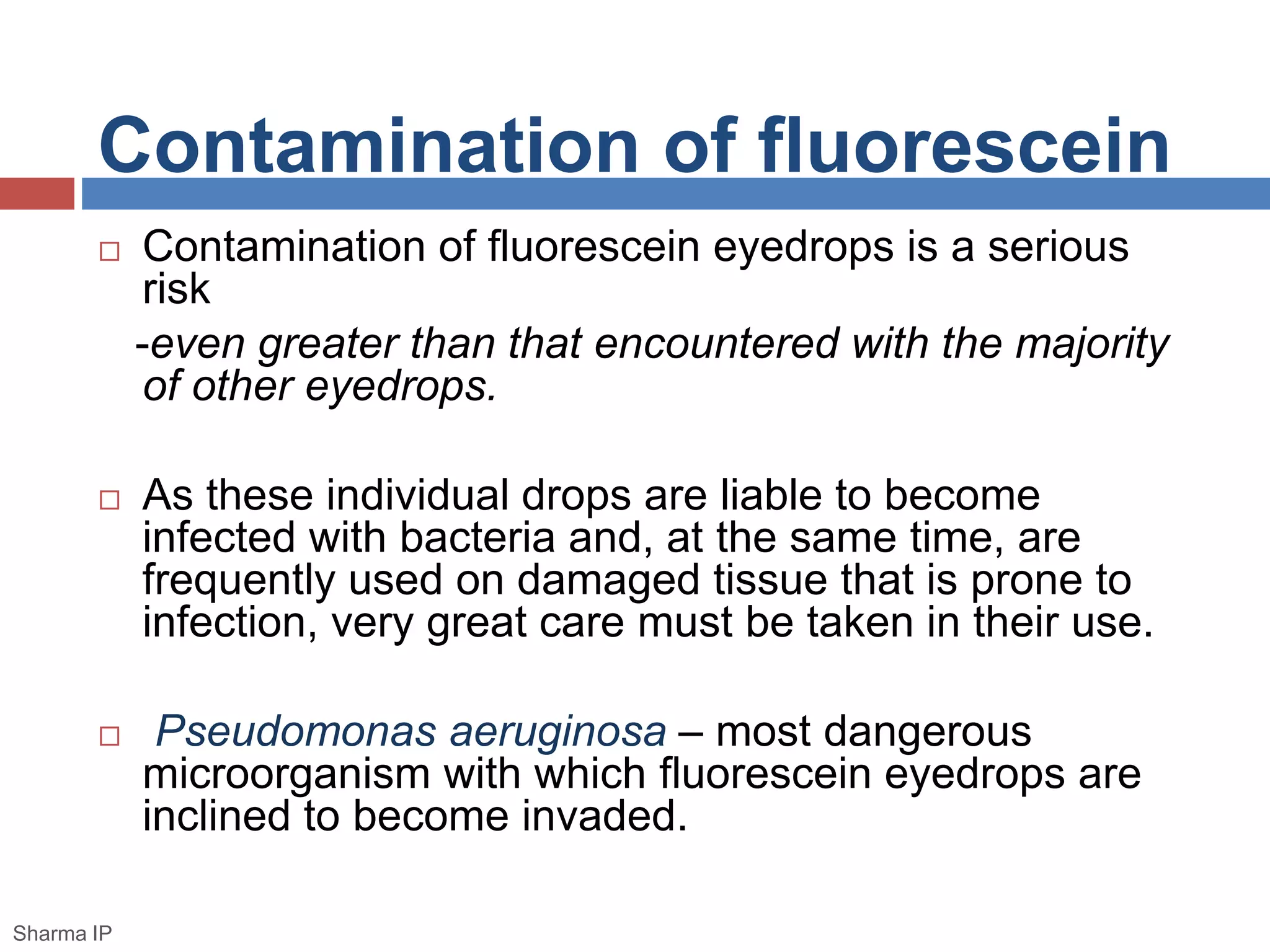 Fluorescein Stain | PPTX