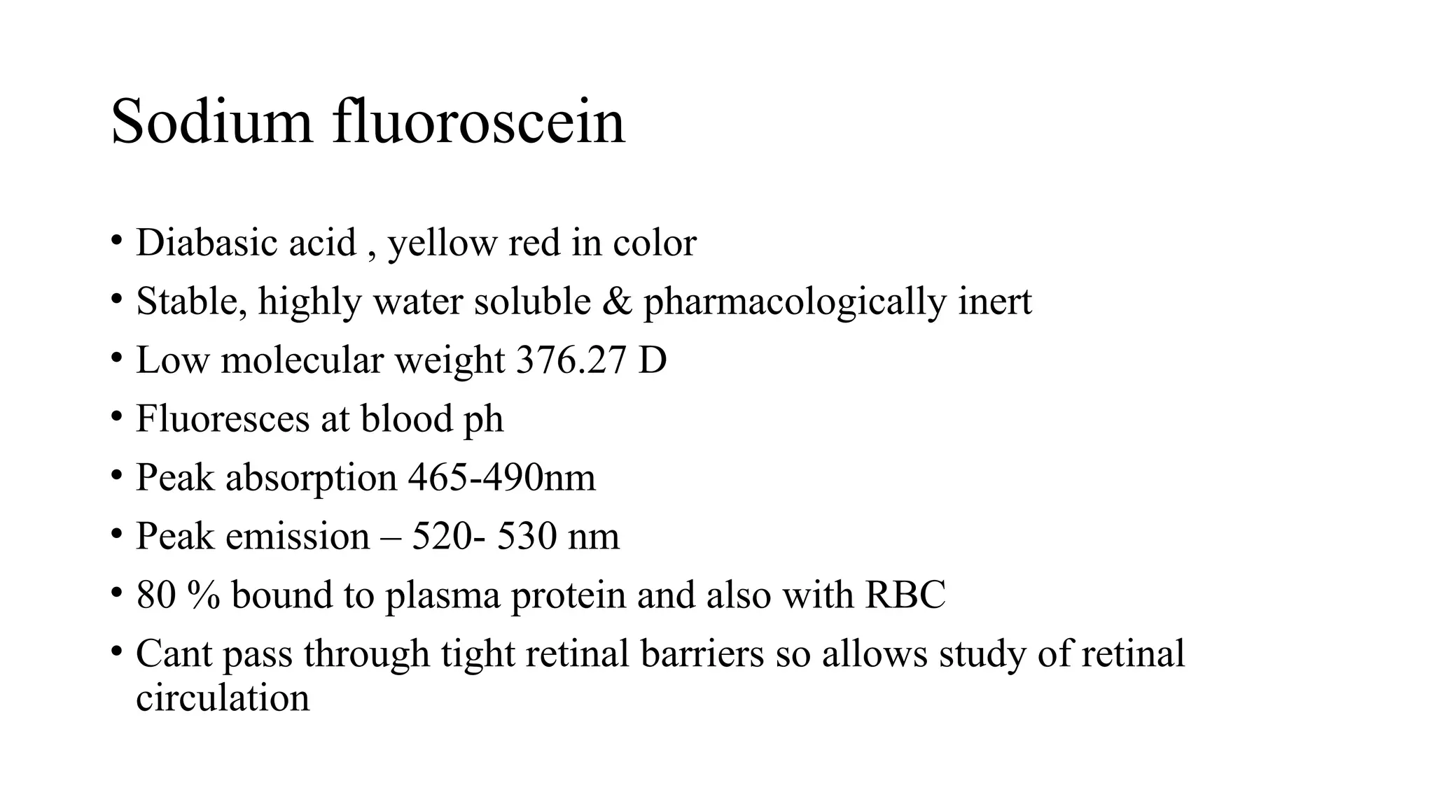 FLUORESCEIN ANGIOGRAPHY presentation in ophthalmology | PPTX