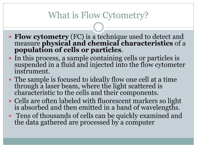 Fluorescence Activated Cell Sorting Facspptx Physics Science