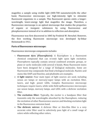 Fluorescence-microscope_Botany_detailed content | PDF