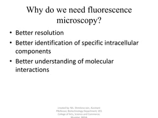Fluorescence and electron microscopy | PPTX