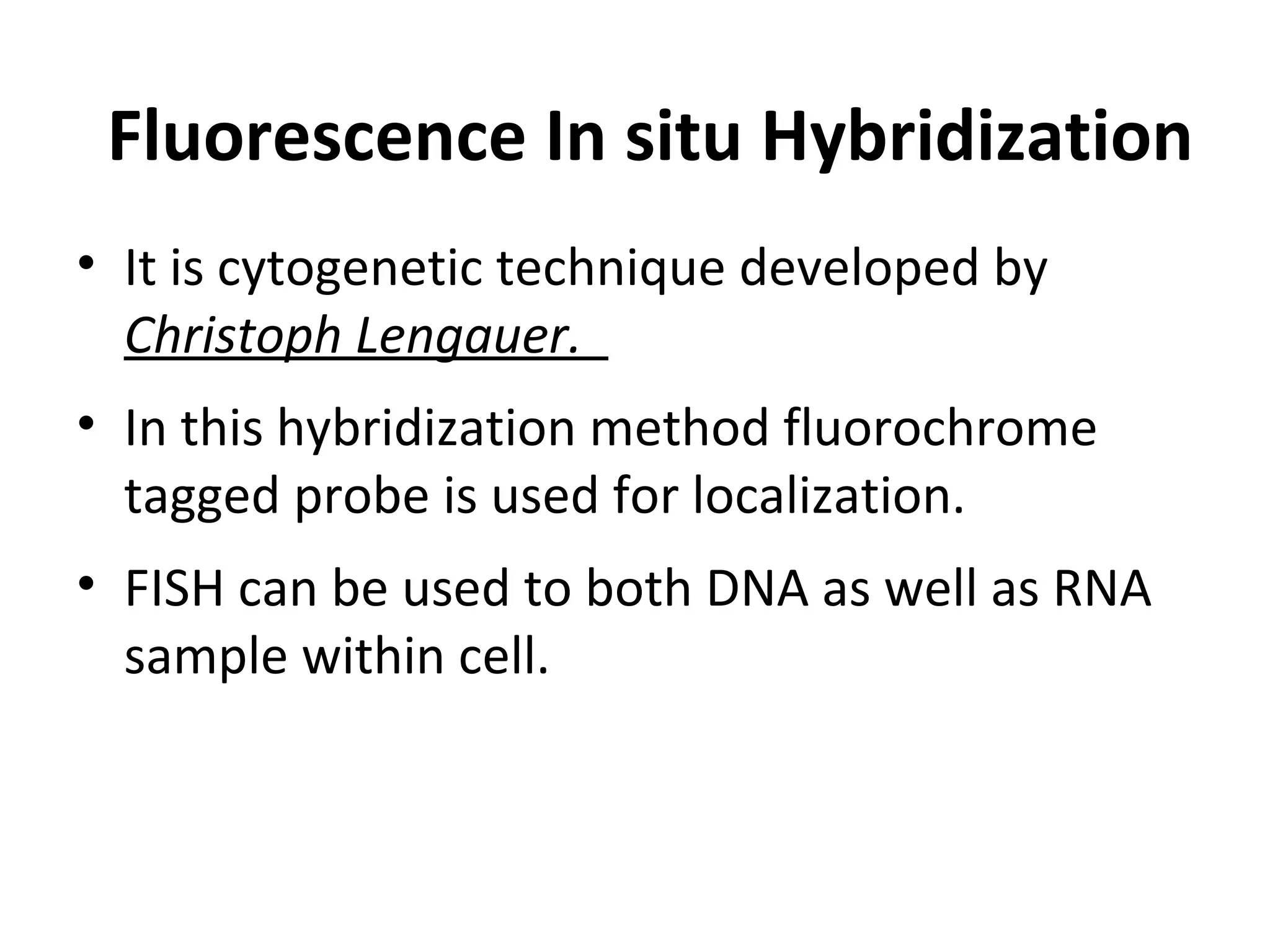 Fluorescence in situ hybridization | PPT