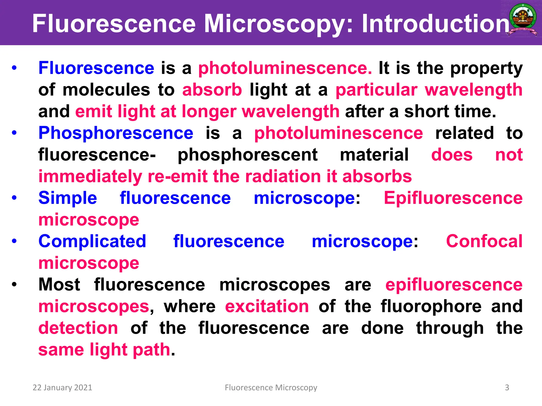 Fluorescence Microscope.pdf fluorescent microscopy | PDF