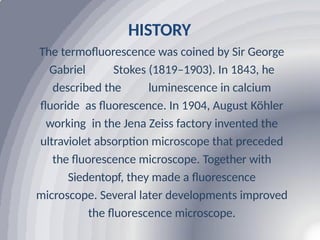 techniques in microscopy: FluorescenceMicroscope | PPTX