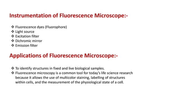 Fluorescence Microscopy | PPTX