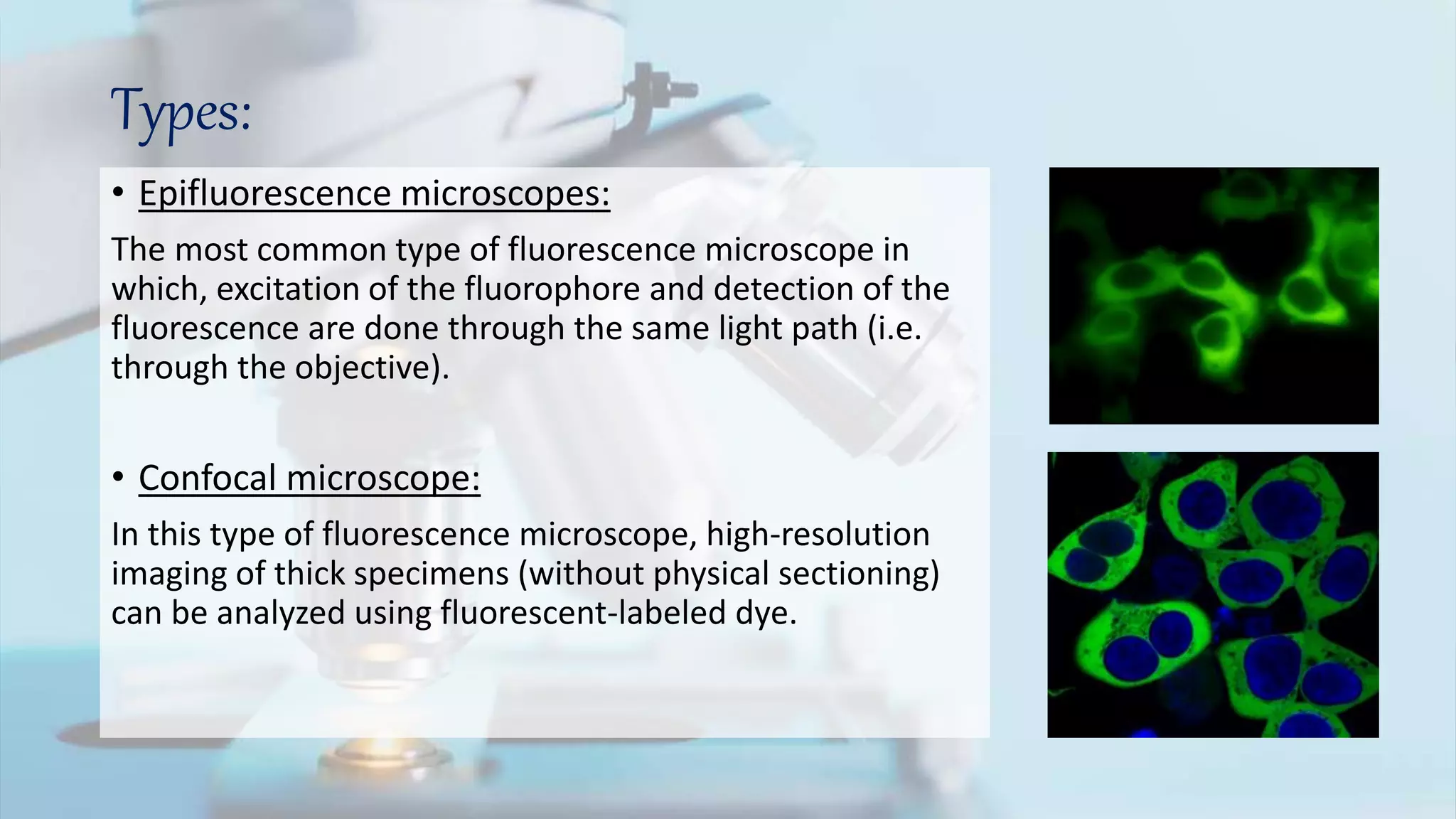 Fluorescence microscopy presentation | PPTX