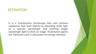FLUORESCENCE MICROSCOPY fisrt semester.pptx