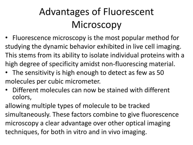 Fluorescence microscopy | PPTX | Chemistry | Science