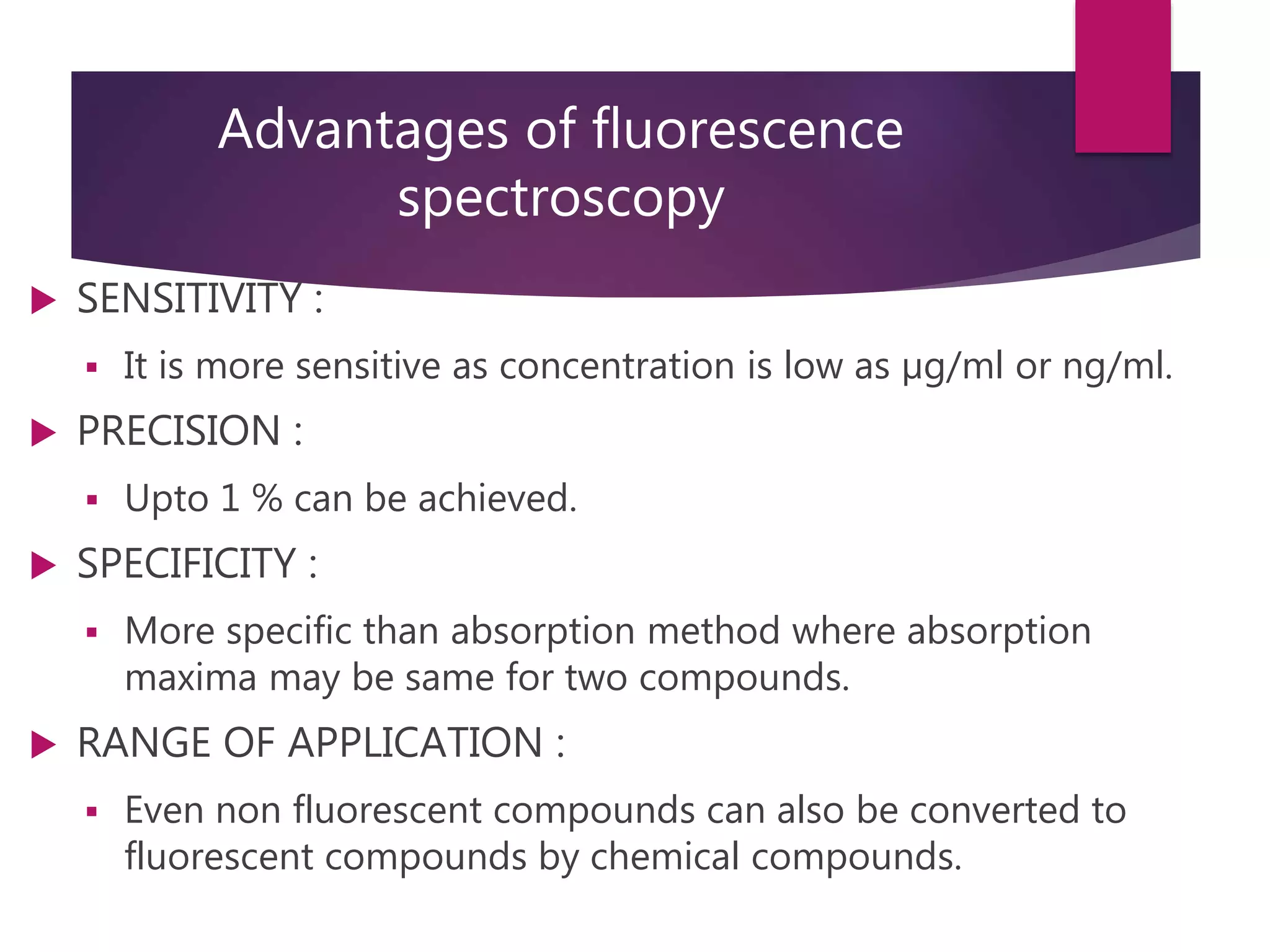 Fluorescence spectrometry | PPTX