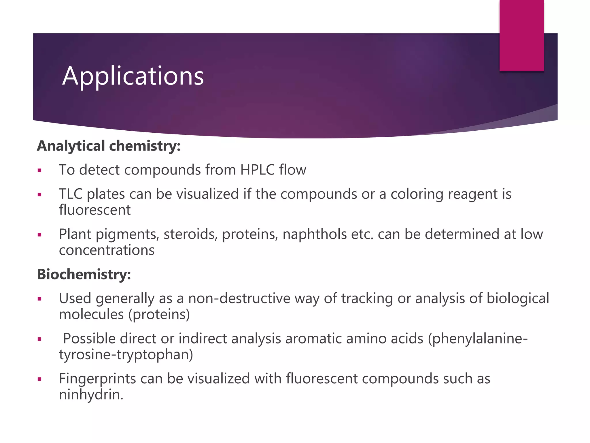 Fluorescence spectrometry | PPTX