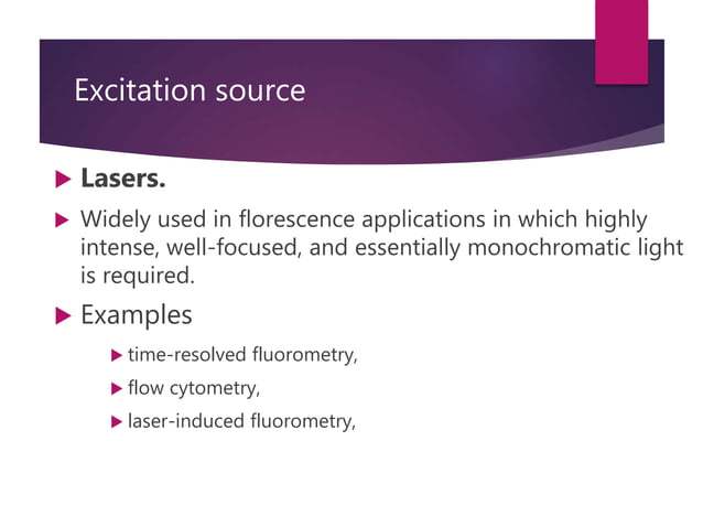 Fluorescence spectrometry | PPTX