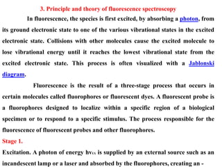 Fluorescence spectroscopy | PPTX