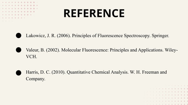Fluorescence Spectroscopy: Principles, Techniques, and Applications | PPTX