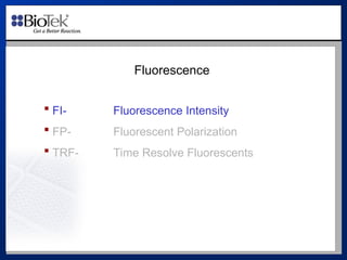 Reading fluorescence with a microplate reader | PPT