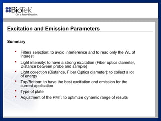 Reading fluorescence with a microplate reader | PPT