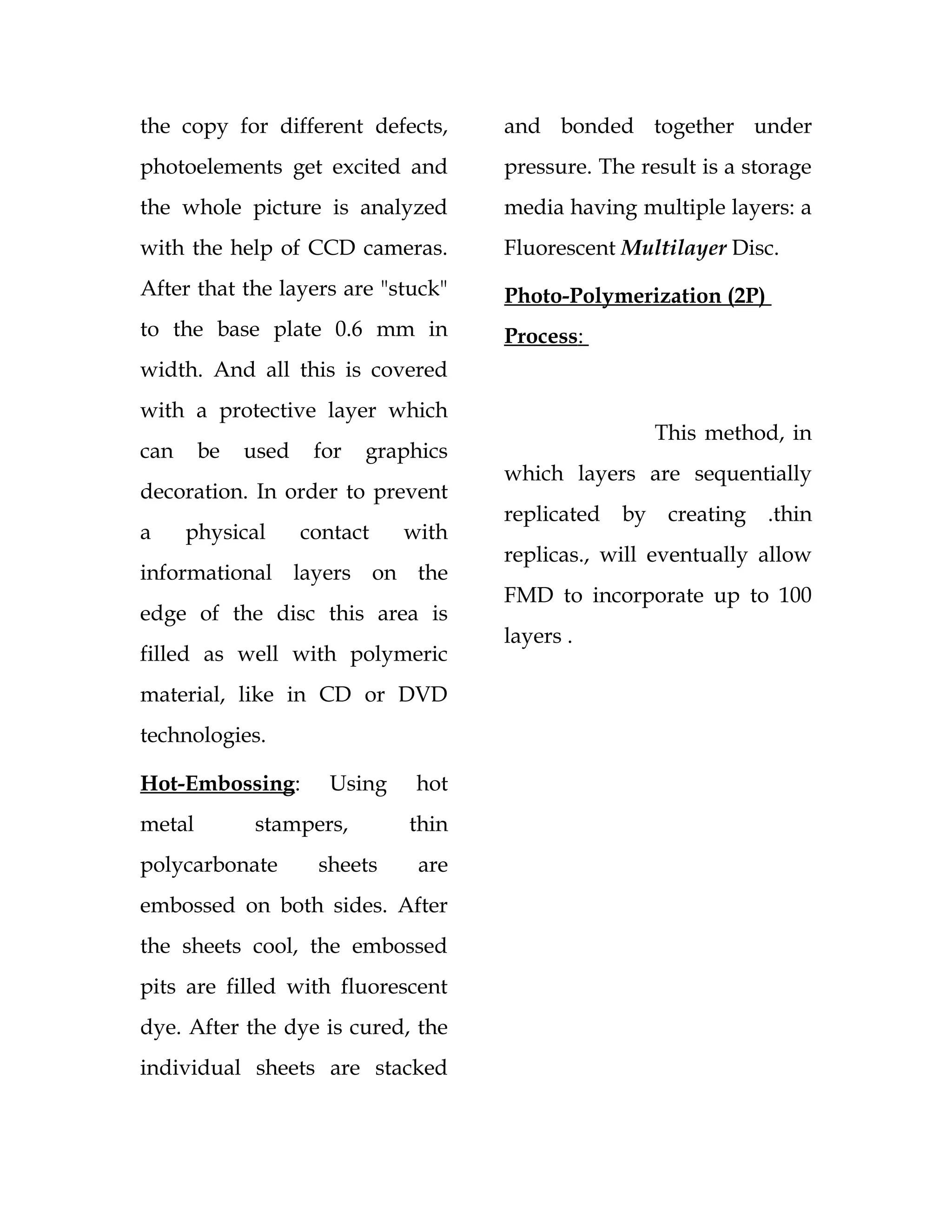 Fluorescent multilayer-disk-seminar-report | DOC