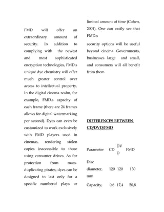 Fluorescent multilayer-disk-seminar-report | DOC