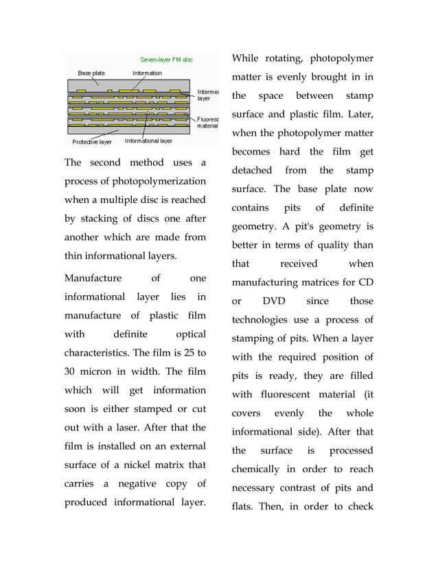 Fluorescent multilayer-disk-seminar-report | DOC
